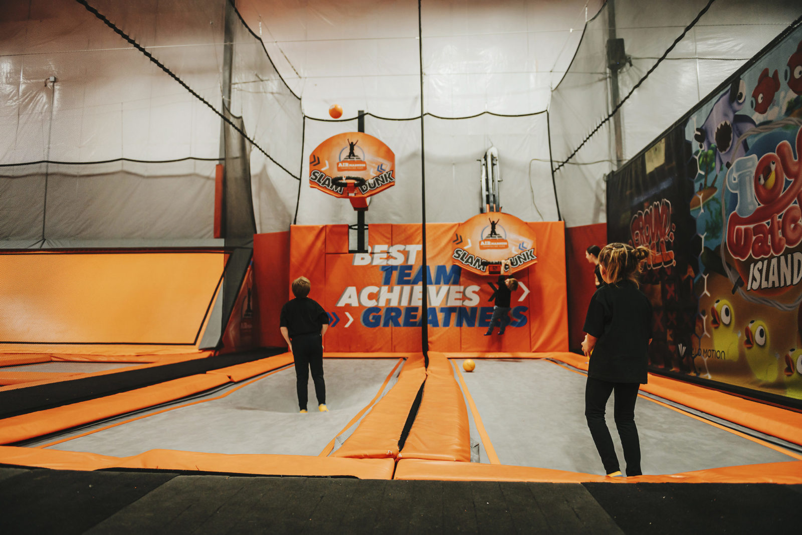 Dunk Like a Pro at Air Time Dunk Court - Air Madness Trampoline Park